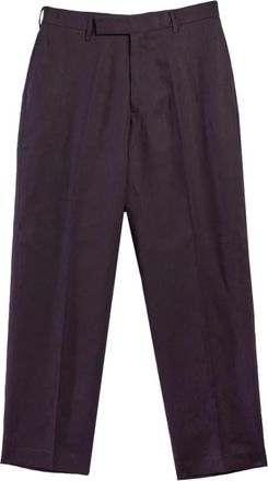 Paul Smith Homme, Pantalons, Violet, Taille: W32 Pantaloni Ampi Lino