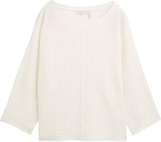 Tom Tailor Damen 1045476 Pullover, 10315-Whisper White, S