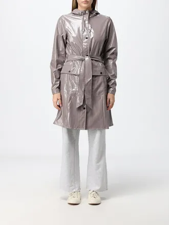 Rains Wasserfester Kapuzen-Trenchcoat mit Bindeg&uuml;rtel in der Taille
