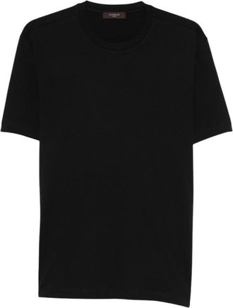 Zanone Homme, Tops, Noir, Taille: XL T-Shirt MC