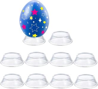 Generic 10 x transparenter Ringkugelhalter - Softball-Display-St&auml;nder | transparenter Acryl-Kugelst&auml;nder f&uuml;r Golfball/Baseball-Eier