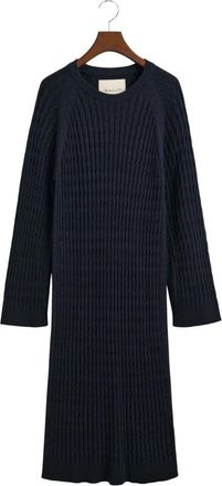 GANT Geflochtenes Strick-Midikleid - - Dresses - Damen - Blau - L