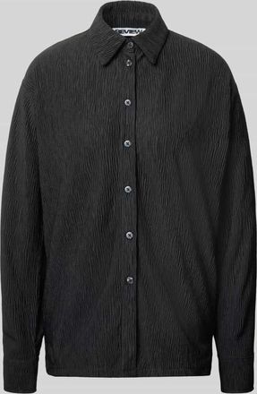 Review Relaxed Fit Bluse mit Strukturmuster