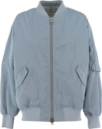 Ermanno Scervino Femme, Vestes, Bleu, Taille: 34 FR Bomber Jacket