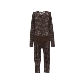 Andamane Femme, Combinaisons et Ensembles, Brun, Taille: 40 FR Jumpsuit The Andamane