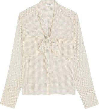 Frame Denim haut nou&eacute; &agrave; pois - Tons neutres