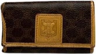 Celine unisex, Pre-owned, Brun, Taille: ONE Size Porte-cl&eacute;s en cuir Pre-owned