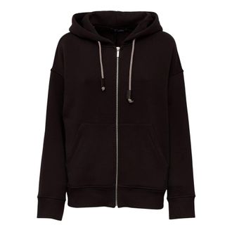 Max Mara SweaT-shirts zipp&eacute;s - Femme - Sweatshirts et sweats &agrave; capuche - Brun - Taille: 42 FR