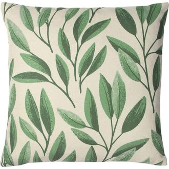 Riva Paoletti Lorbeer Kissenbezug, Polyester, Forest Green, 45 x 45cm