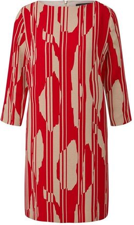 Comma Minikleid Kleid Cr&ecirc;pe-Kleid mit Allover-Print