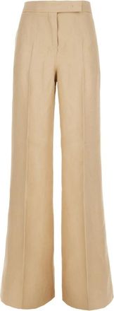 Max Mara Femme, Pantalons, Beige, Taille: 40 FR Wide Pantalons