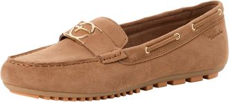 Tamaris Damen Moccassin flach Leder, braun, 37 EU