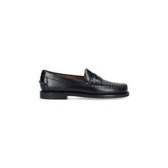 Sebago Femme, Chaussures, Noir, Taille: 39 EU Noir Mocassino Chaussures Plates