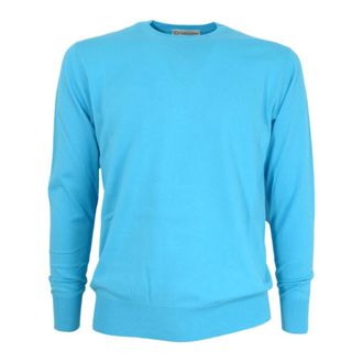 Cashmere Company Christer Show 3330 - - Knitwear - Herren - Blau - 3XL
