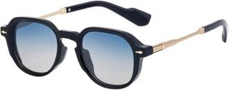Generic Lunettes de soleil rétro pour homme et femme avec bordure à imprimé léopard, simple dextérieur Uv400, C5, Taille unique