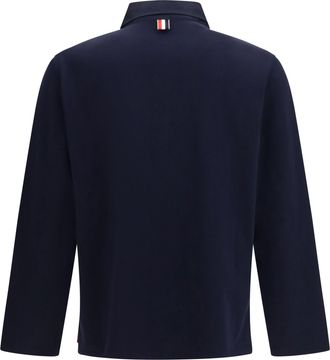 Thom Browne Colorblock Rugby Polo - White