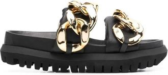sacai Femme, Chaussures, Noir, Taille: 36 EU Tongs