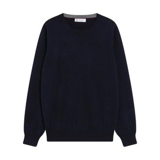 Brunello Cucinelli Round-Neck Strickwaren - - Knitwear - Herren - Blau - XL