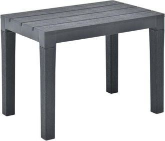 vidaXL Gartenb&auml;nke 2 Stk. Anthrazit Kunststoff - Vidaxl
