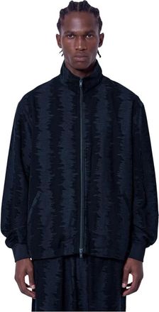 Yohji Yamamoto Deco Stitch Track Jacket - - Sweatshirts & Hoodies - Herren - Schwarzk - M