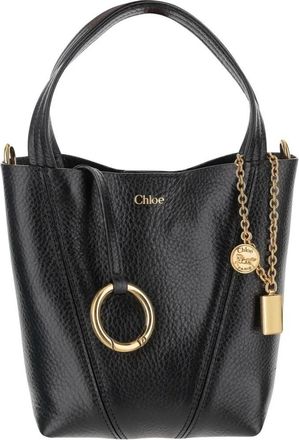 Chlo&eacute; Shopper & Totes - Chlo&eacute; Spin Small Tote Bag In Garnet Leather - Gr. unisize - in Schwarz - f&uuml;r Damen