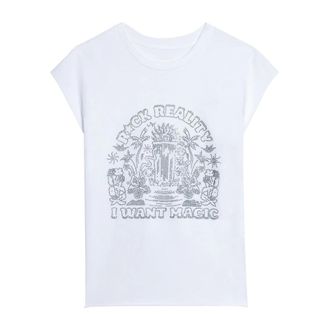 Zadig&Voltaire D&eacute;bardeur Cloe Strass - Femme - Tops - Blanc - Taille: 40 FR