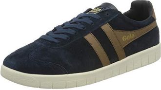 Gola Homme Hurricane Suede Basket, Bleu Marine Tabac Blanc cassé, 41 EU