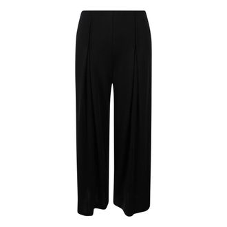Max Mara Femme, Pantalons, Noir, Taille: 44 FR Natale Wool Jersey Pantalons