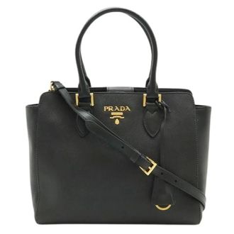 Prada Pre-owned Saffiano 2way Bag - Femme - Pre-owned - Noir - Taille: ONE Size