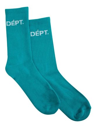 Gallery Dept. chaussettes à logo en jacquard - Bleu