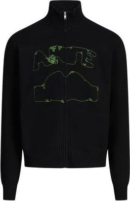 Arte Pull zipp&eacute; &agrave; col montant en coton