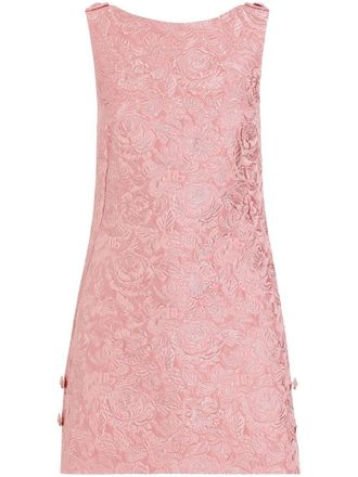 Dolce & Gabbana robe courte DNA en brocart - Rose
