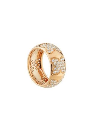 Recarlo 18k Rose Gold Diamond Multi-Clover Ring