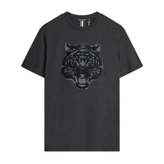 Antony Morato Tigerkopf Grafik T-Shirt - - Tops - Herren - Schwarzk - 2XL