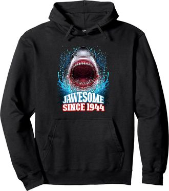 BDAZ 82. Geburtstag Jawesome Since 1944 Shark 82 Jahre alt Pullover Hoodie