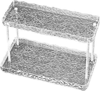 Generic Badezimmerregal aus Acryl - Transparenter Waschtischständer, mehrstufige Acryl-Aufbewahrungsplattform | moderner Kosmetik-Halterungsstil, Verwendung d