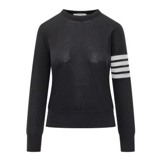 Thom Browne Rundhals-Pullover - - Knitwear - Damen - Blau - M