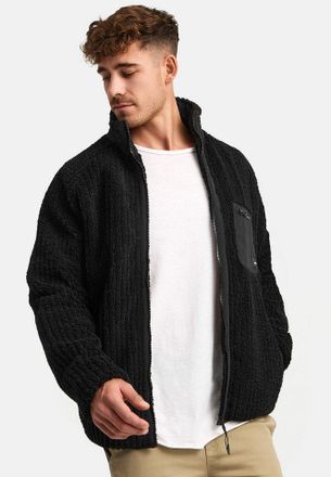 Indicode Strickfleecejacke Herren INScotts Fleecejacke Herrenjacke innovatives Strickfleece-Design