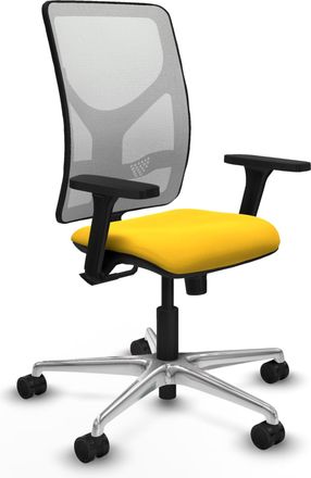 Piqueras y Crespo Moderner B&uuml;rostuhl mit 3D-Armlehnen, h&ouml;henverstellbare Lendenwirbelst&uuml;tze, ausgestattet mit 3 Positionen und Schneideschaum, mit Rollen von 65 mm, Nyl