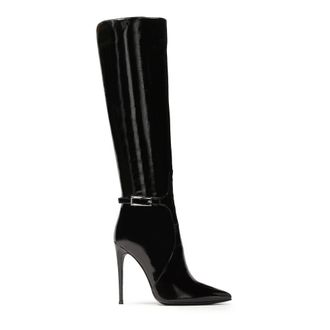 Kazar Lackierte Stiletto-Stiefeletten mit ausgeschnittener Oberseite - - Shoes - Damen - Schwarzk - 38 EU