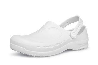 Shoes For Crews Arbeitsschuhe ZINC - Bequeme, Wasserabweisende & Rutschhemmende Clogs für Schichtarbeit, Medizin- und Küchenpersonal, OB E SR - für Damen und Herren