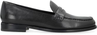 Tory Burch Womens Leather Moccasins Black Cow Hide Loafers