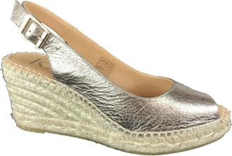 Kanna Femme, Chaussures, Gris, Taille: 37 EU 0705 Espadrille Wedge Sandal