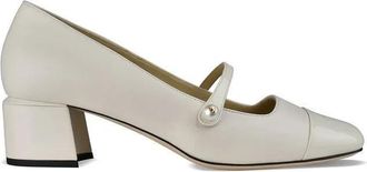 Jimmy Choo London Hohe Schuhe - Elisa 45 Pumps - Gr. 35,5 (EU) - in Beige - f&uuml;r Damen