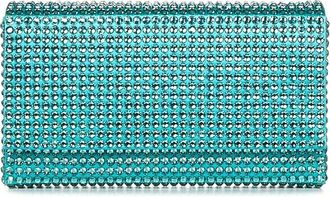 Amina Muaddi Clutch - Gr&uuml;n