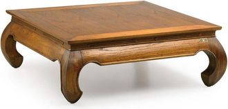 Les Tendances Table basse carr&eacute;e en bois massif de Mindy Kastar 100cm
