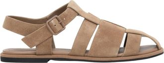 Estro & Luminara Femme, Chaussures, Brun, Taille: 38 EU Sandales Plates de P&ecirc;cheur en Velours