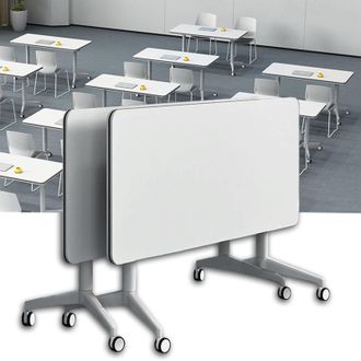 Generic Klappbare Schulungstische, 2er-Set klappbare Konferenztische, Mobile Schulungstische, rechteckiges Design f&uuml;r B&uuml;ro, Klassenzimmer und Besprechungsr&auml;um