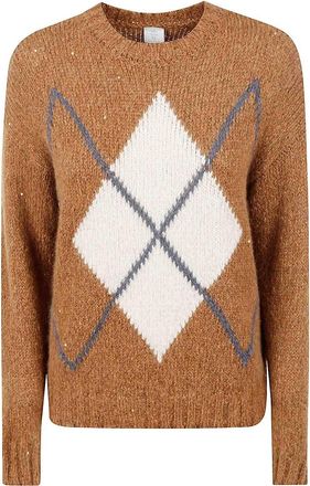 Eleventy Pull Col Rond - Beige