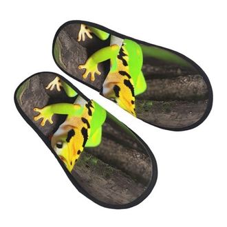 Generic Geckos Verts Homme Femme Chaussures De Maison Confortable Pantoufles L&eacute;g&egrave;res Slippers Pour Maison Automne Int&eacute;rieur L